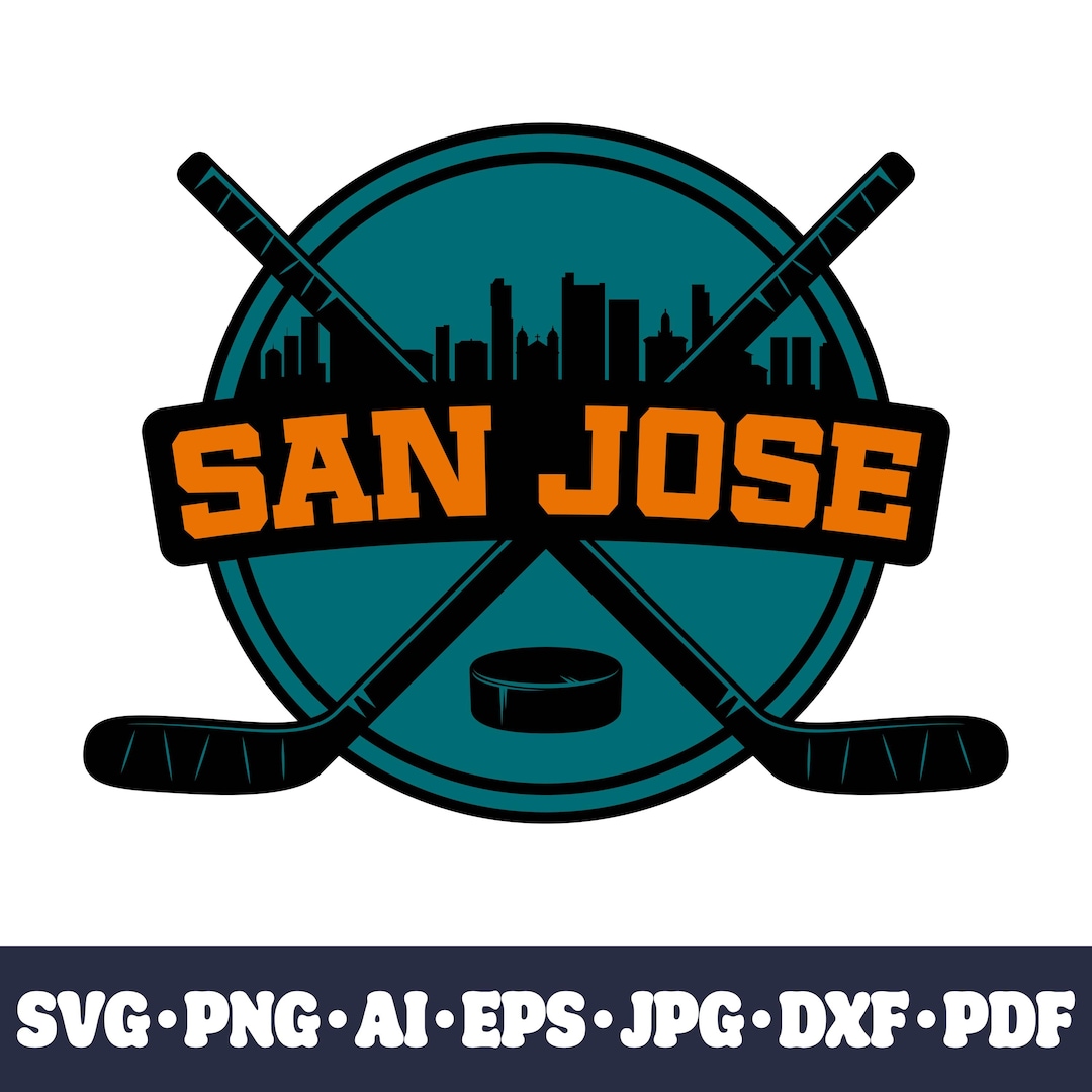 San Jose Hockey Team SVG Cricut Cut File. City PNG Clipart. Silhouette ...