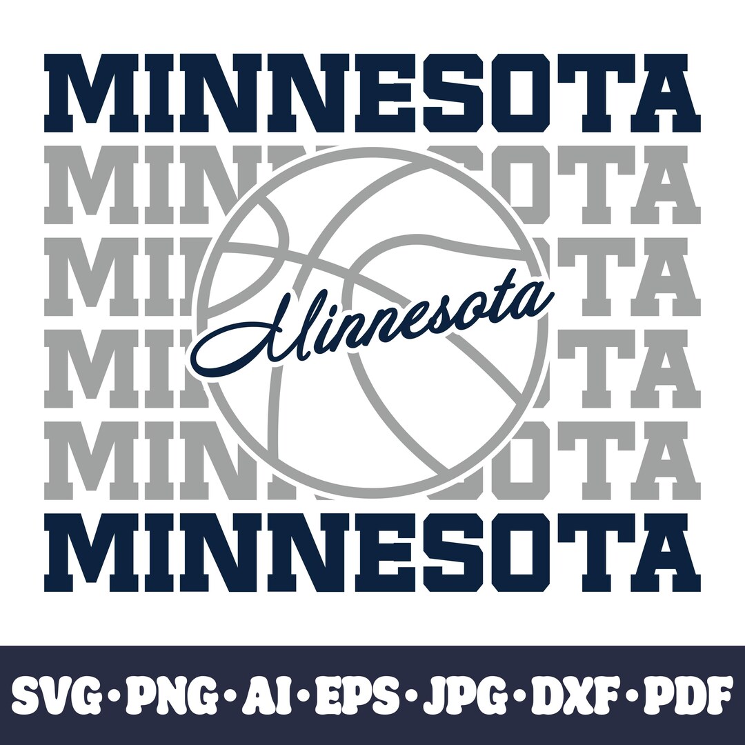 Minnesota Basketball Team SVG Cricut Cut File. City PNG Clipart ...