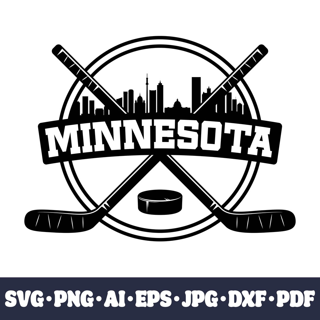 Minnesota Hockey Team SVG Cricut Cut File. City PNG Clipart. Silhouette ...
