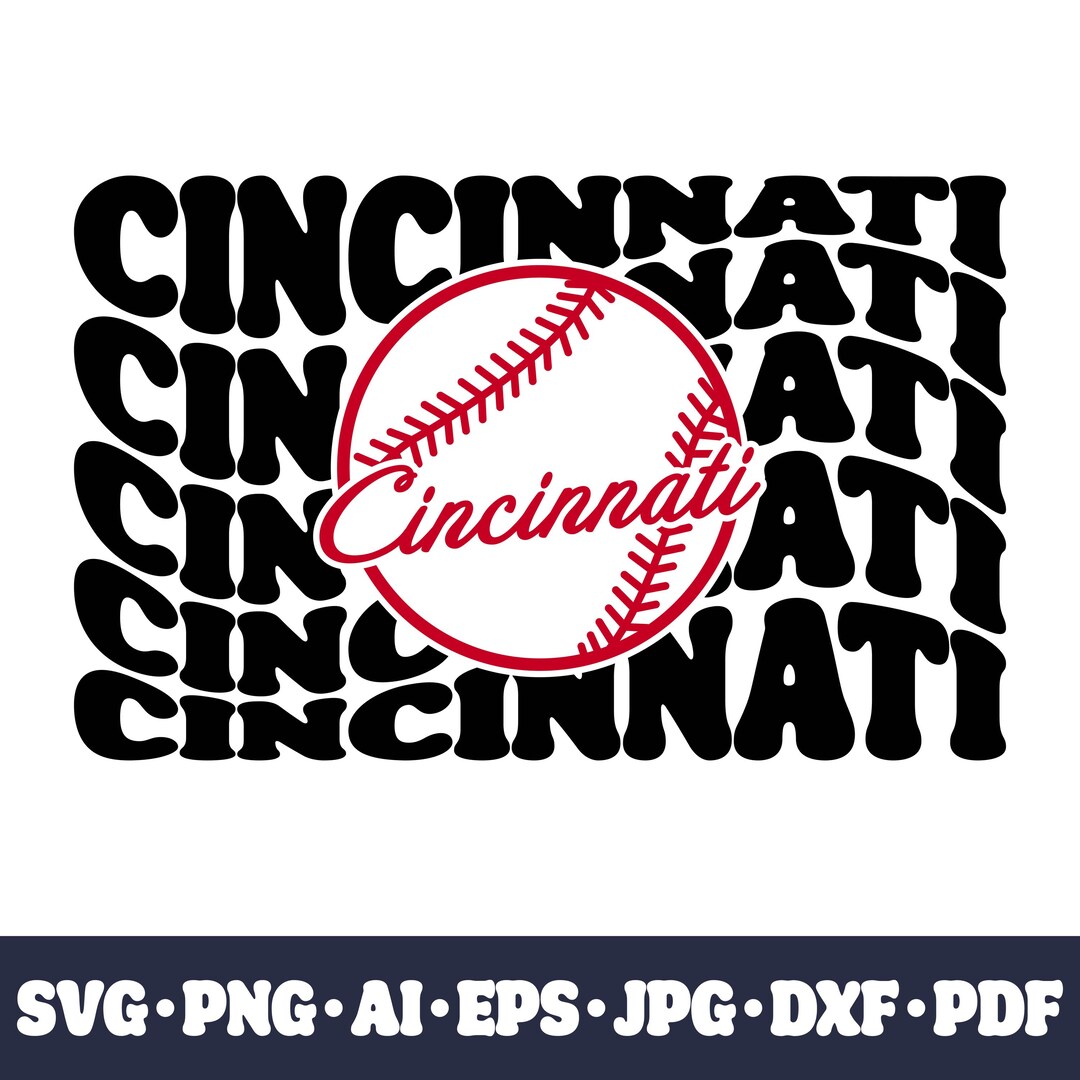 Cincinnati Baseball Team SVG Cricut Cut File. City PNG Clipart ...