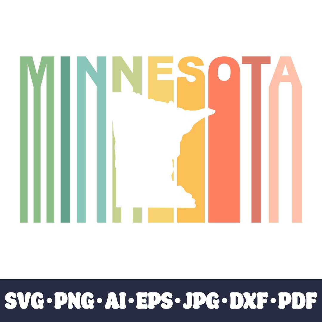 Minnesota SVG Cricut Cut File. State Outline Map PNG Clipart ...