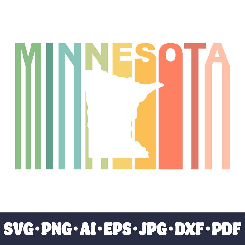 Minnesota SVG Cricut Cut File. State Outline Map PNG Clipart ...