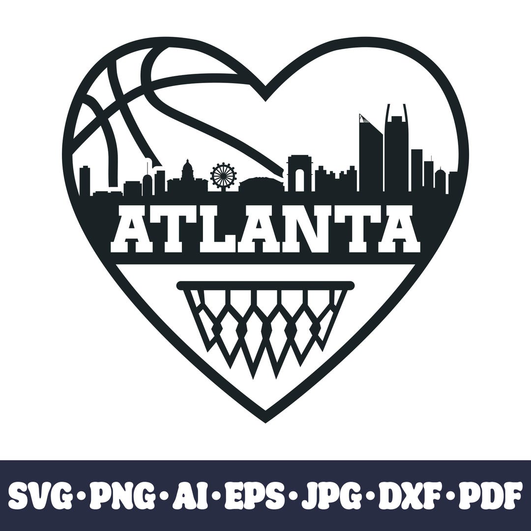 Atlanta Basketball Team SVG Cricut Cut File. City PNG Clipart ...