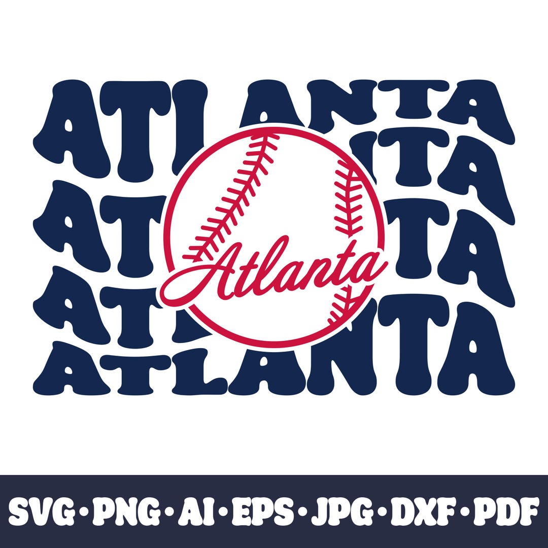 Atlanta Baseball Team SVG Cricut Cut File. City PNG Clipart. Silhouette ...