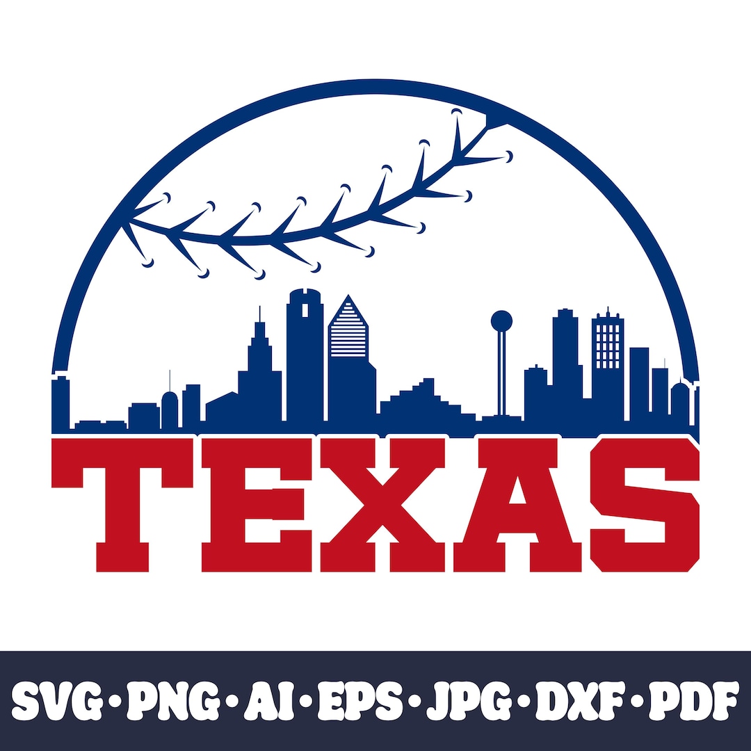 Texas Baseball Team SVG Cricut Cut File. City PNG Clipart. Silhouette ...
