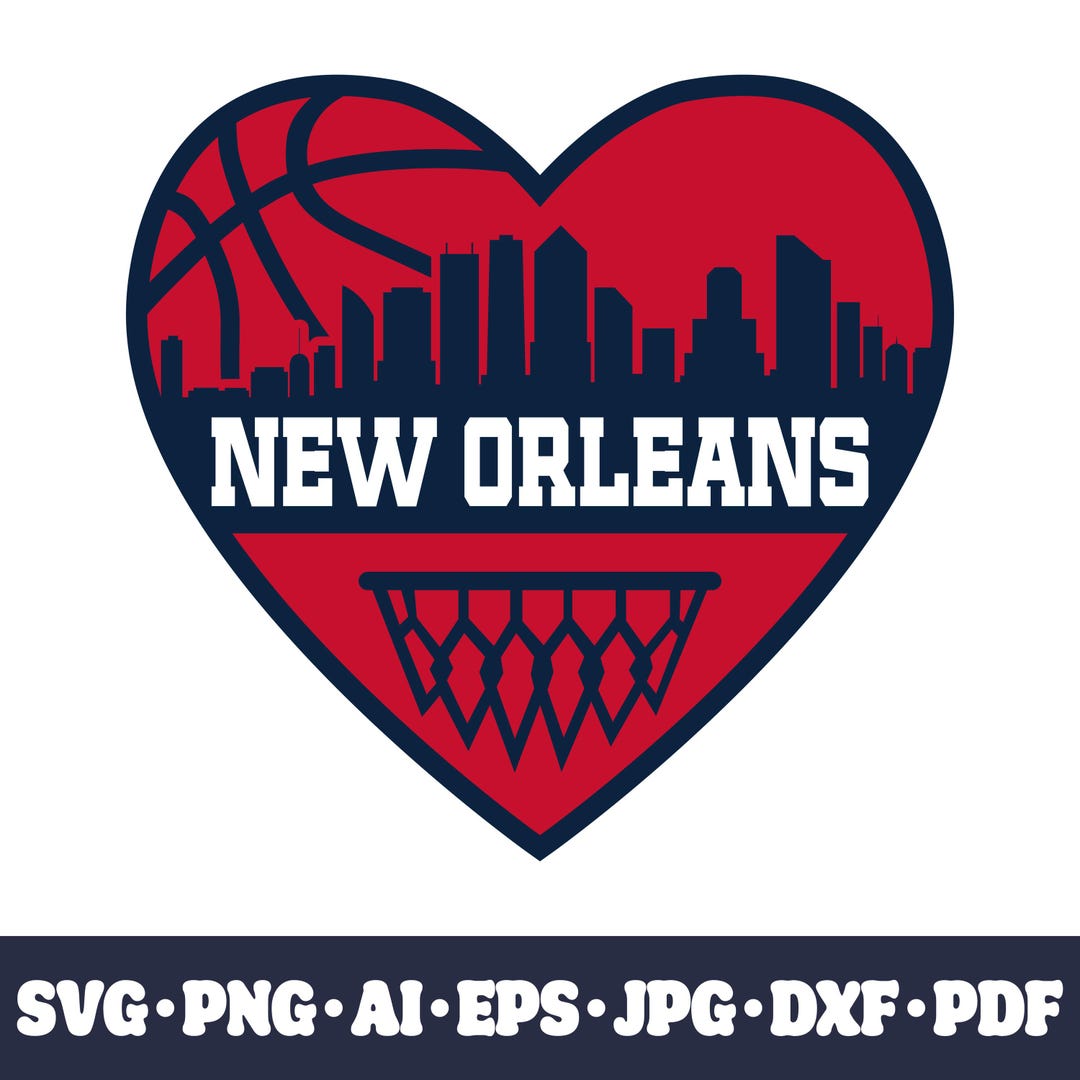 New Orleans Basketball Team SVG Cricut Cut File. City PNG Clipart. Silhouette Sublimation Print ...