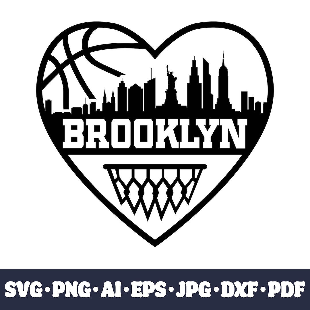 Brooklyn Basketball Team SVG Cricut Cut File. City PNG Clipart ...