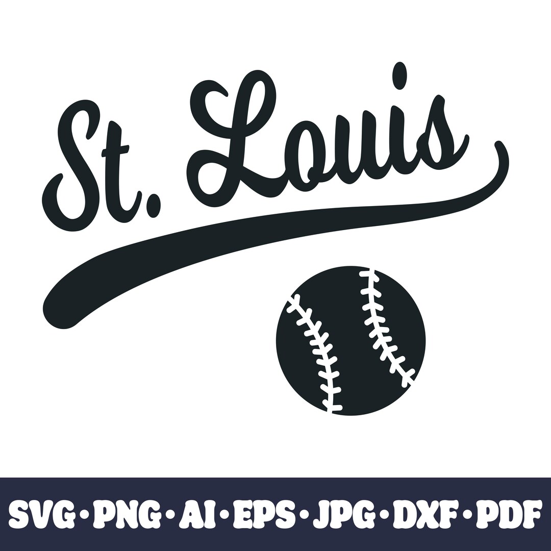 St. Louis Baseball Team SVG Cricut Cut File. City PNG Clipart ...