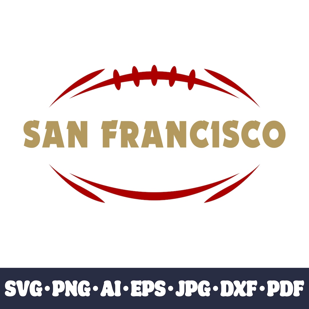 San Francisco Football SVG Clipart for Cricut and Silhouette, City ...
