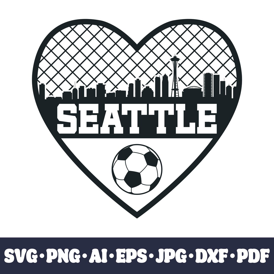 Seattle Soccer Team SVG Cricut Cut File. City PNG Clipart. Silhouette ...