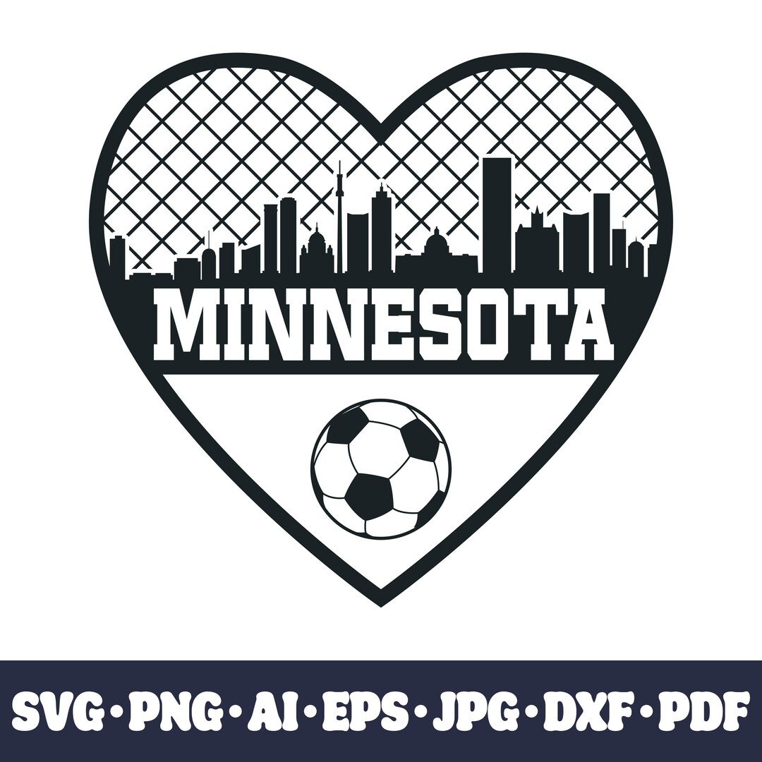 Minnesota Soccer Team SVG Cricut Cut File. City PNG Clipart. Silhouette ...