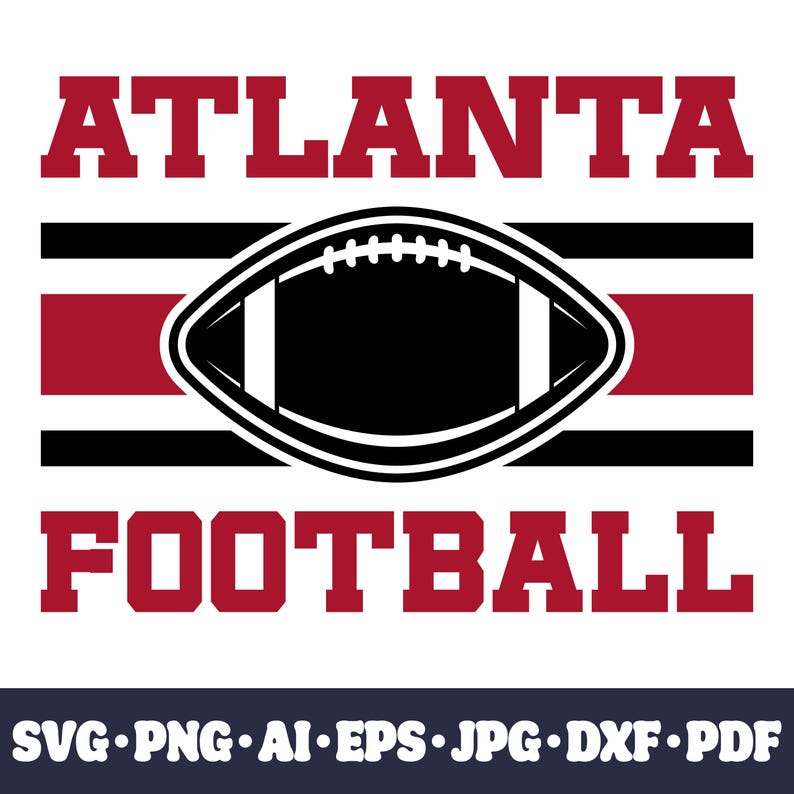 Atlanta Football Team SVG Cricut Cut File. City PNG Clipart. Silhouette ...