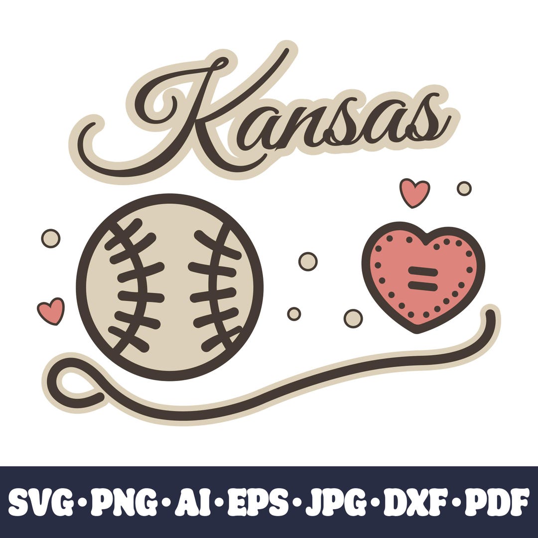 Kansas City Baseball Team SVG Cricut Cut File. City PNG Clipart ...