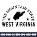 West Virginia SVG Cricut Cut File. State Outline Map PNG Clipart ...