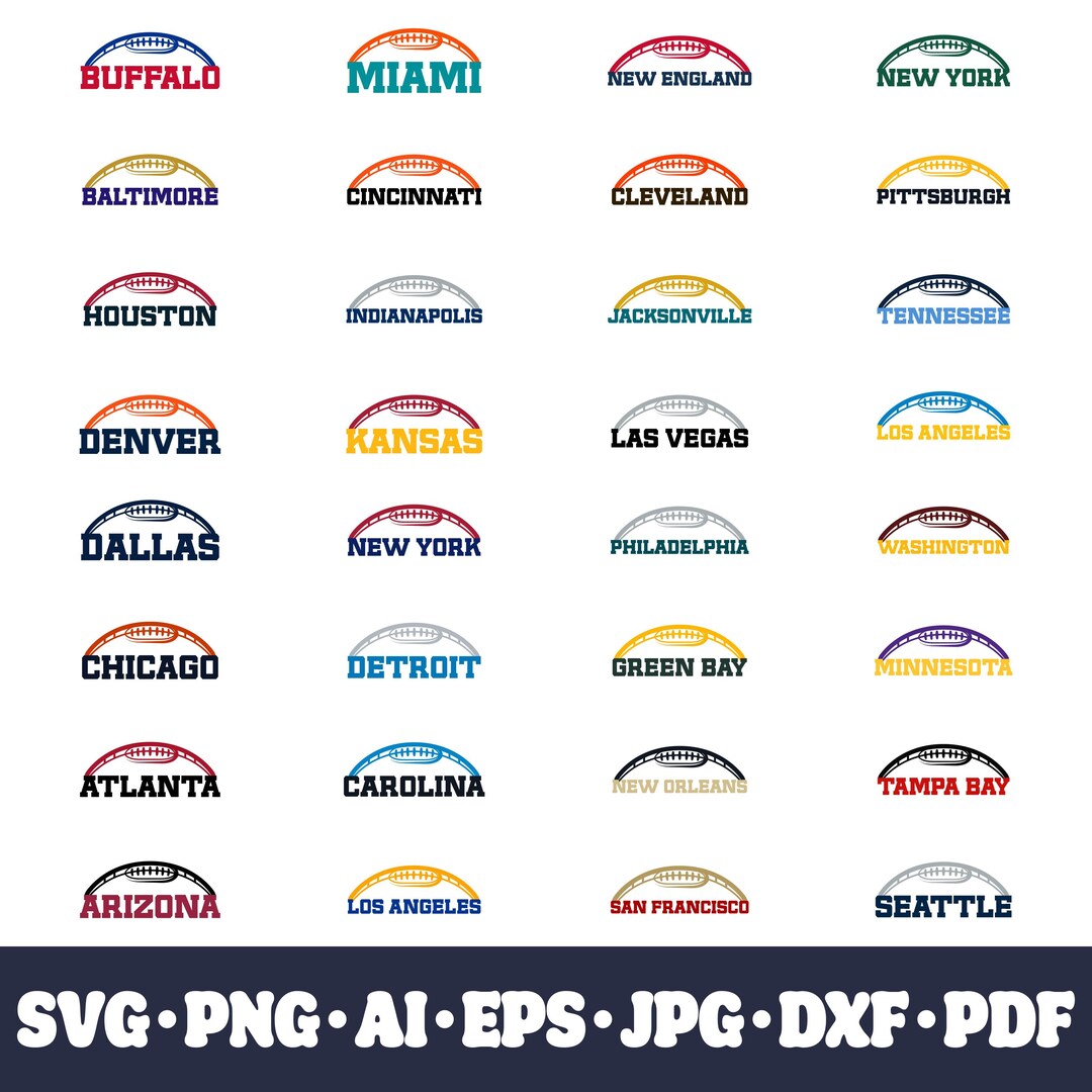 Football Gameday Bundle. SVG Cricut Cut Files. Sport Teams. Silhouette ...