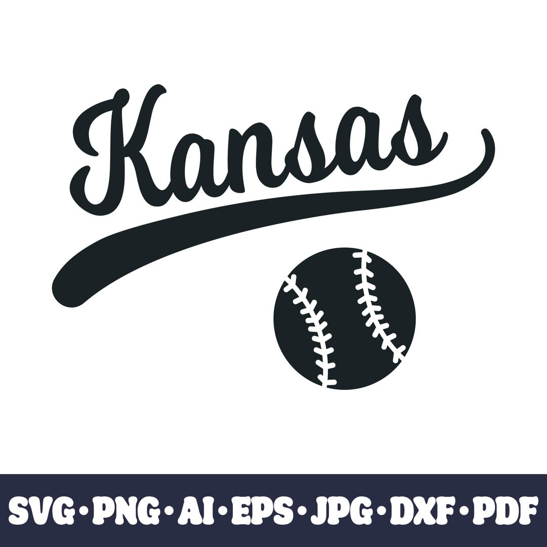 Kansas City Baseball Team SVG Cricut Cut File. City PNG Clipart ...