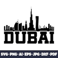 Dubai Svg Cut File\ Burj Khalifa SVG\ Instant Download Design for ...