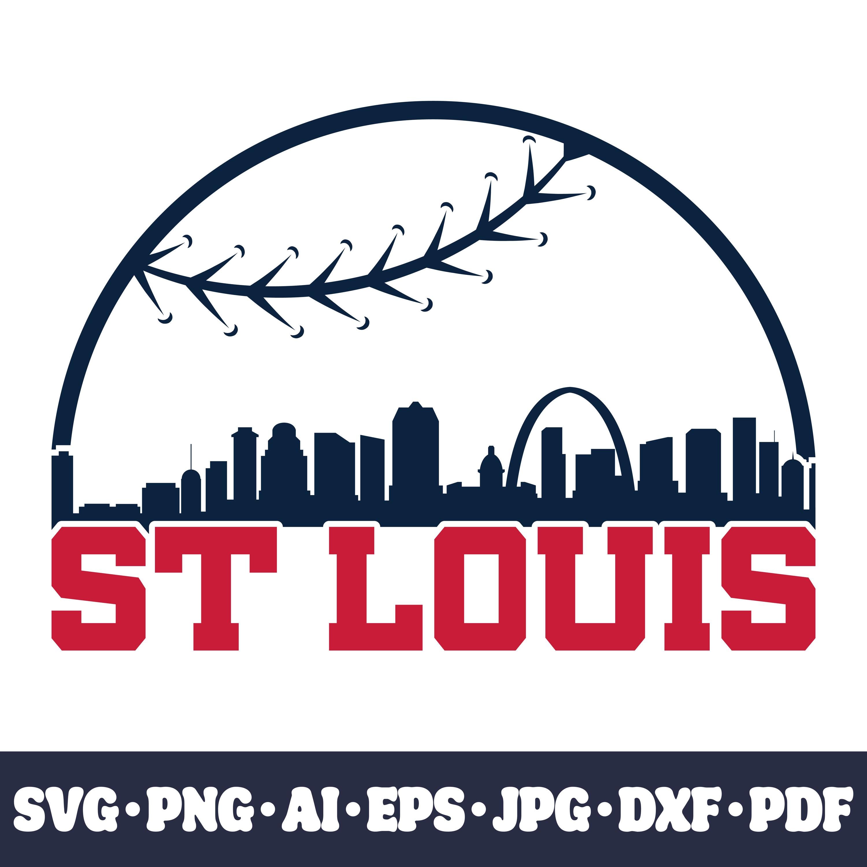 St Louis Baseball Team SVG Cricut Cut File. City PNG Clipart ...
