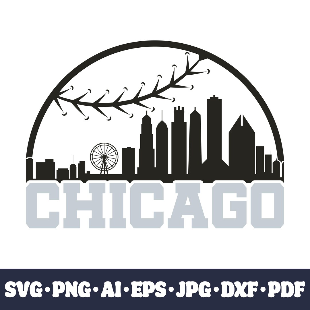 Chicago Baseball Team SVG Cricut Cut File. City PNG Clipart. Silhouette ...