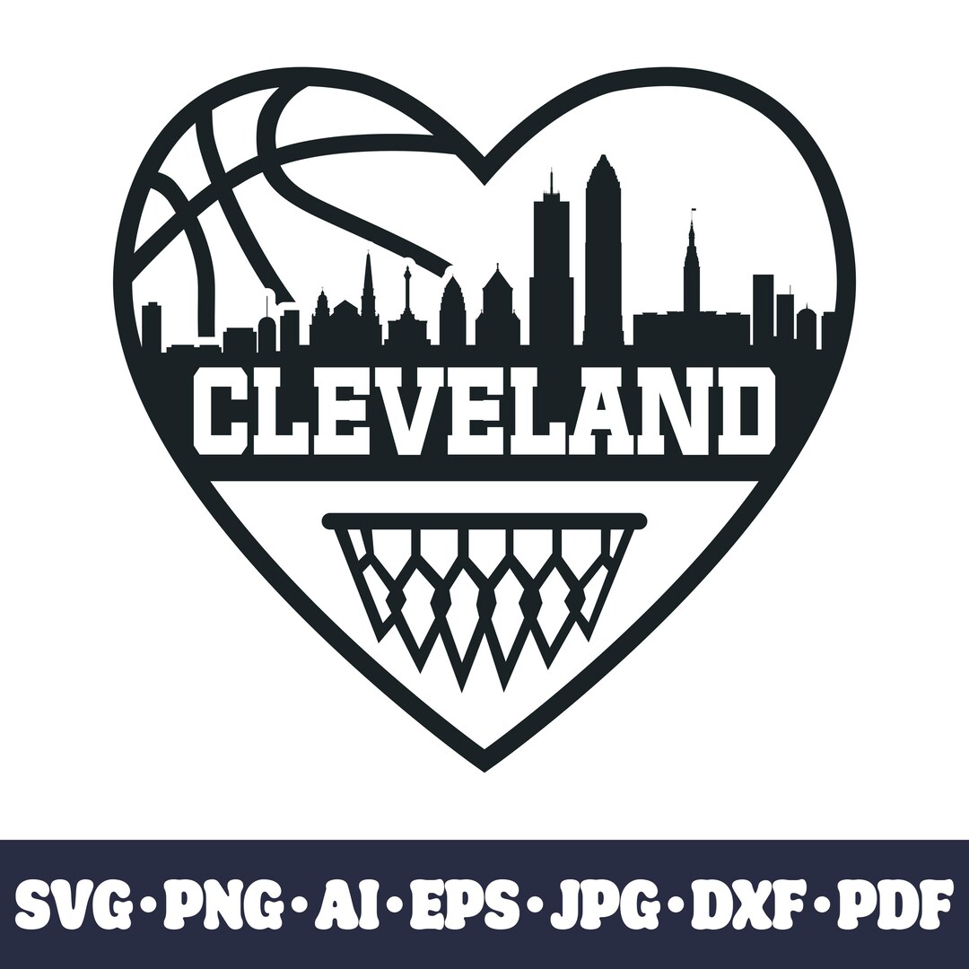 Cleveland Basketball Team SVG Cricut Cut File. City PNG Clipart ...