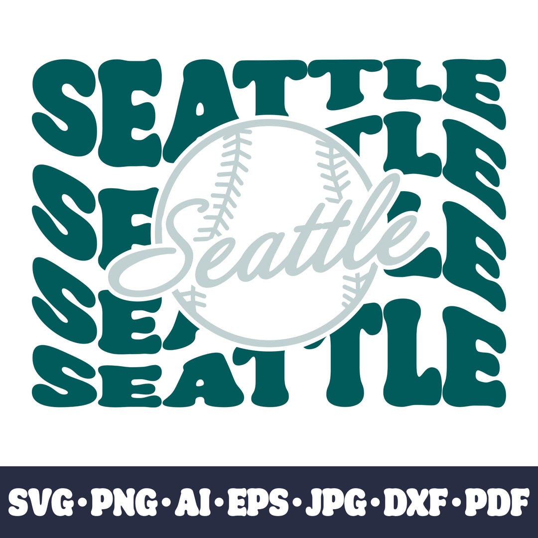 Seattle Baseball Team SVG Cricut Cut File. City PNG Clipart. Silhouette ...