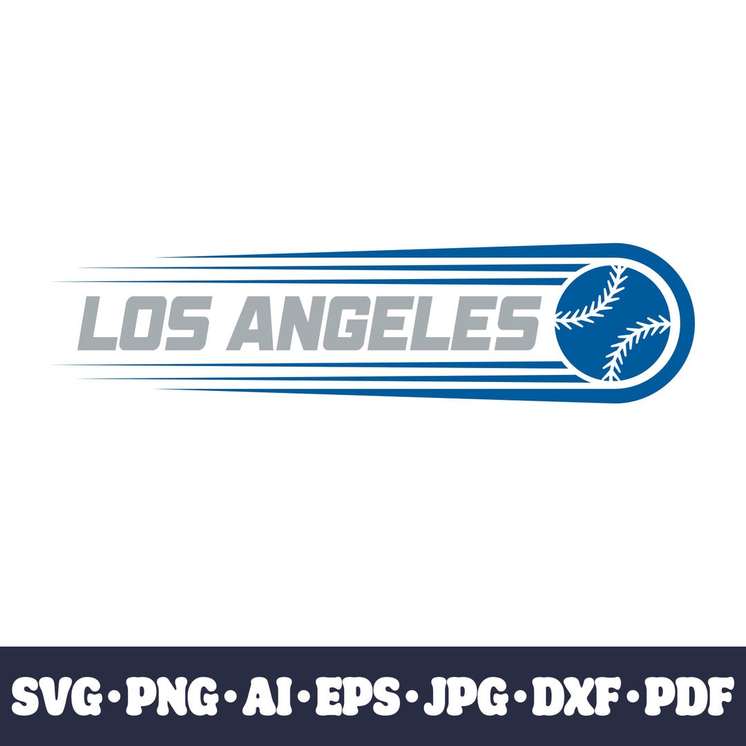Los Angeles Baseball Team SVG Cricut Cut File. City PNG Clipart ...