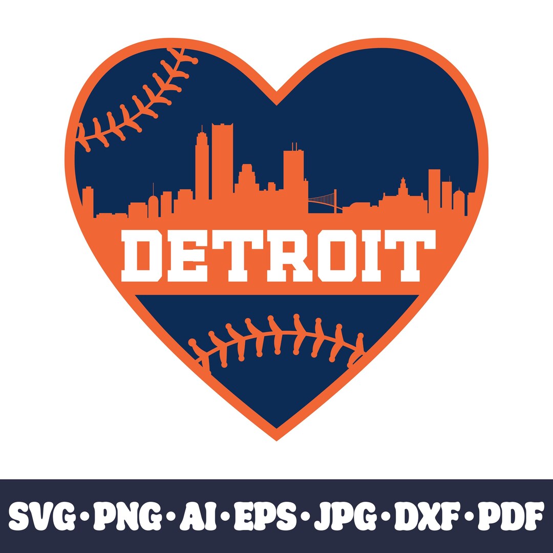 Detroit Baseball Team SVG Cricut Cut File. City PNG Clipart. Silhouette ...
