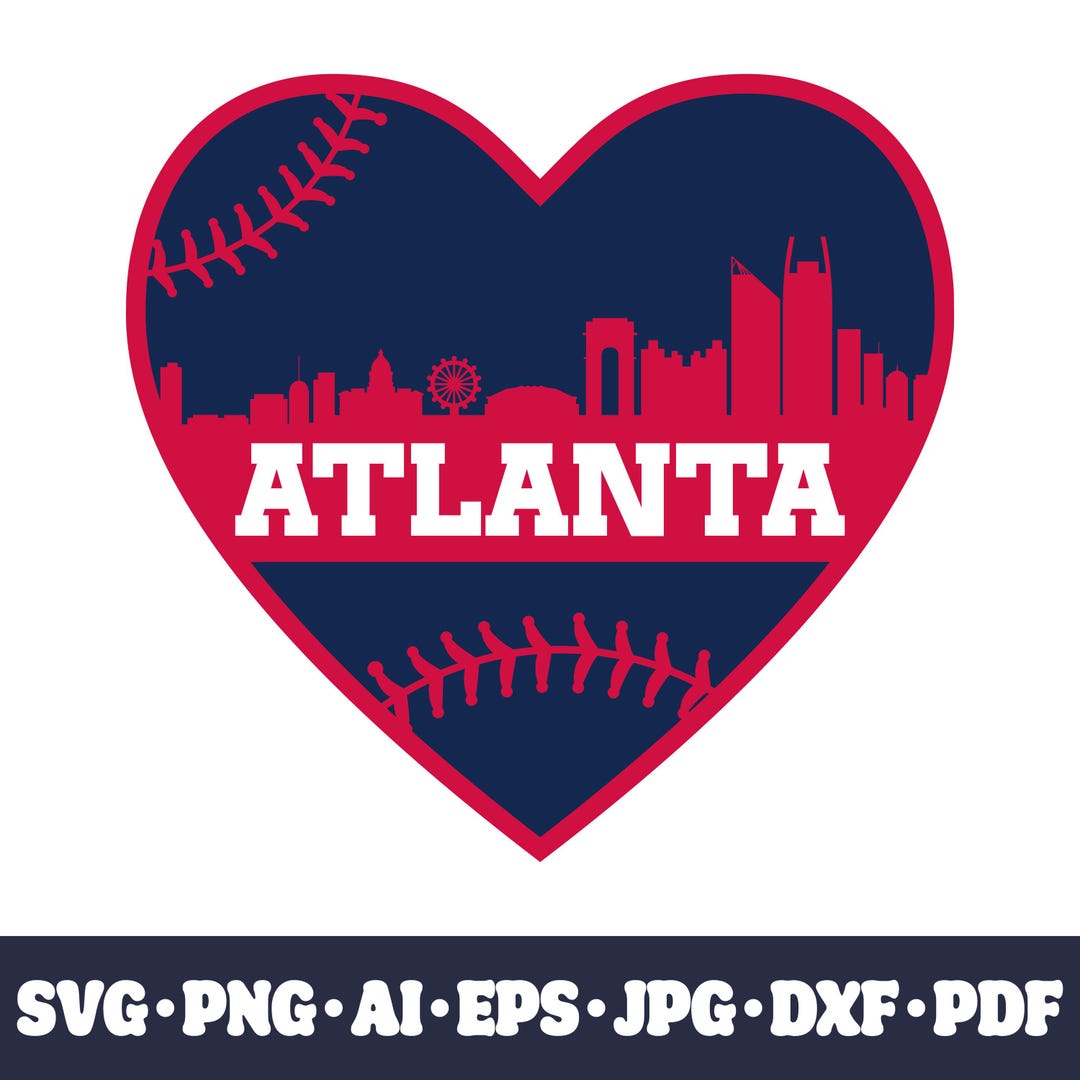 Atlanta Baseball Team SVG Cricut Cut File. City PNG Clipart. Silhouette ...