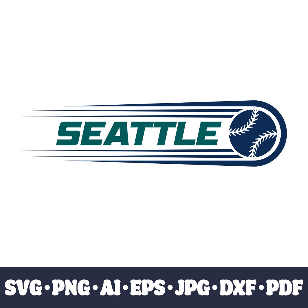 Seattle Baseball Team SVG Cricut Cut File. City PNG Clipart. Silhouette ...