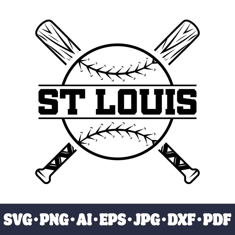 St Louis Baseball Team SVG Cricut Cut File. City PNG Clipart ...