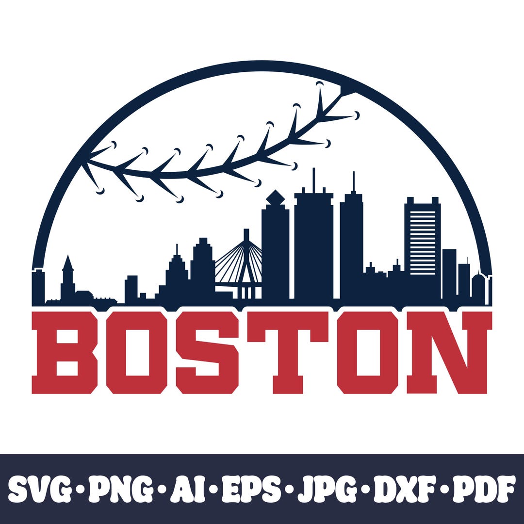 Boston Baseball Team SVG Cricut Cut File. City PNG Clipart. Silhouette ...
