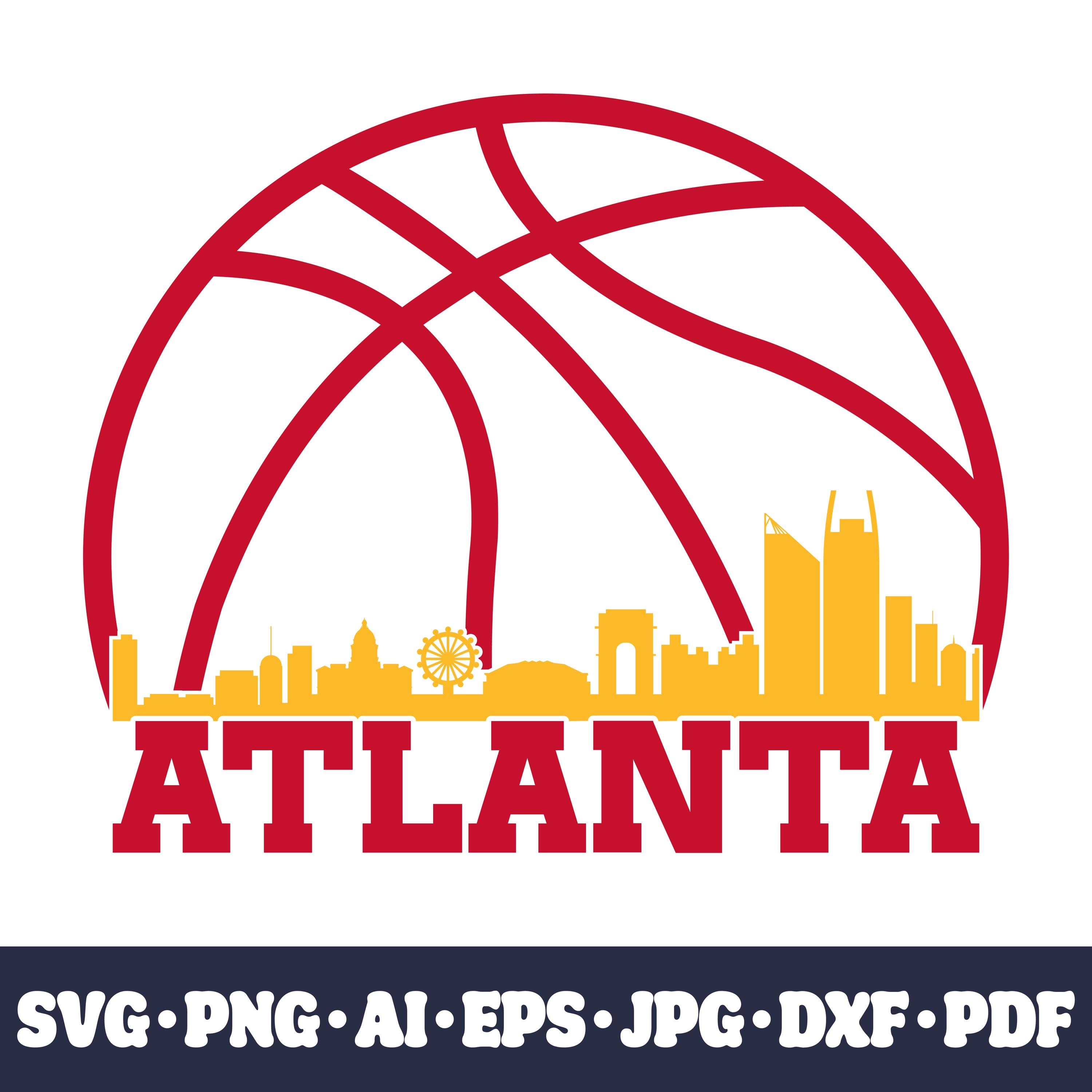 Atlanta Basketball Team SVG Cricut Cut File. City PNG Clipart ...