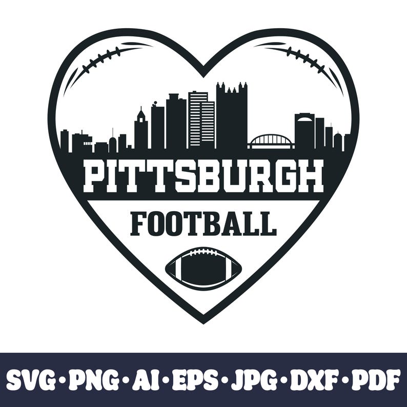 Pittsburgh Football Team SVG Cricut Cut File. City PNG Clipart ...