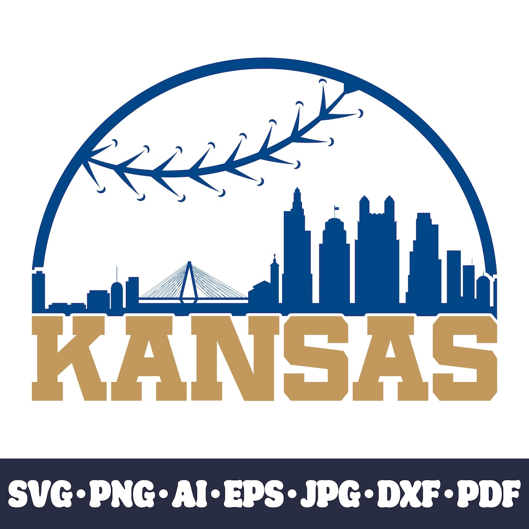 Kansas Baseball Team SVG Cricut Cut File. City PNG Clipart. Silhouette ...