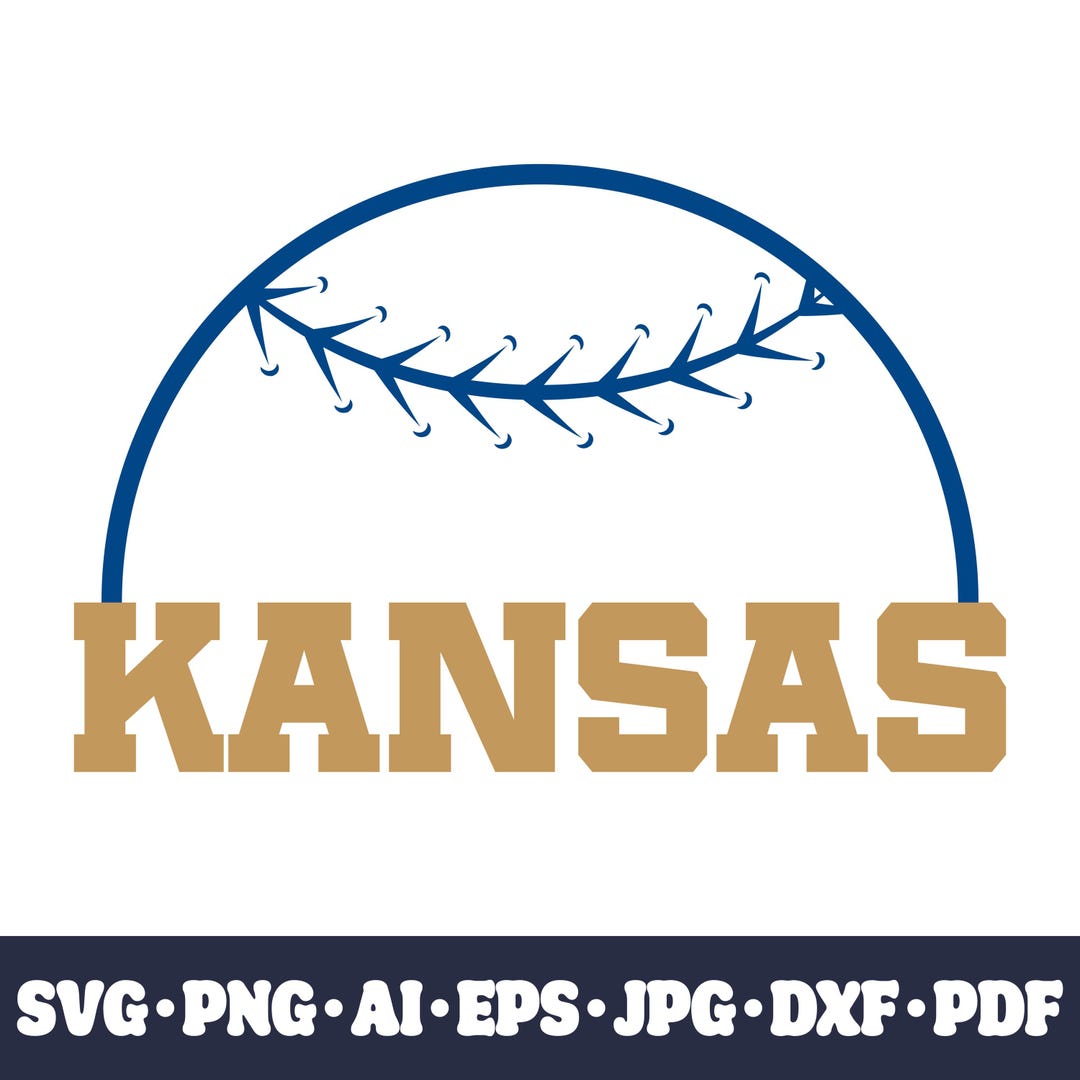 Kansas Baseball Team SVG Cricut Cut File. City PNG Clipart. Silhouette ...