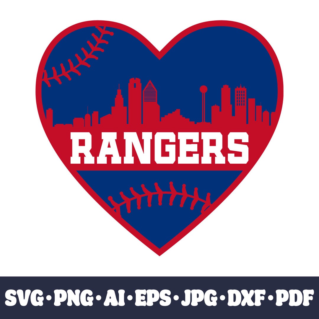 Texas Baseball Team SVG PNG DXF for Cricut and Silhouette | Rangers Fan ...