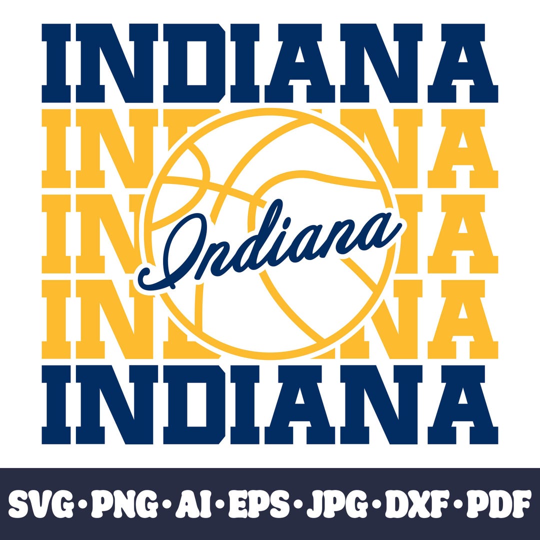 Indiana Basketball Team SVG Cricut Cut File. City PNG Clipart ...