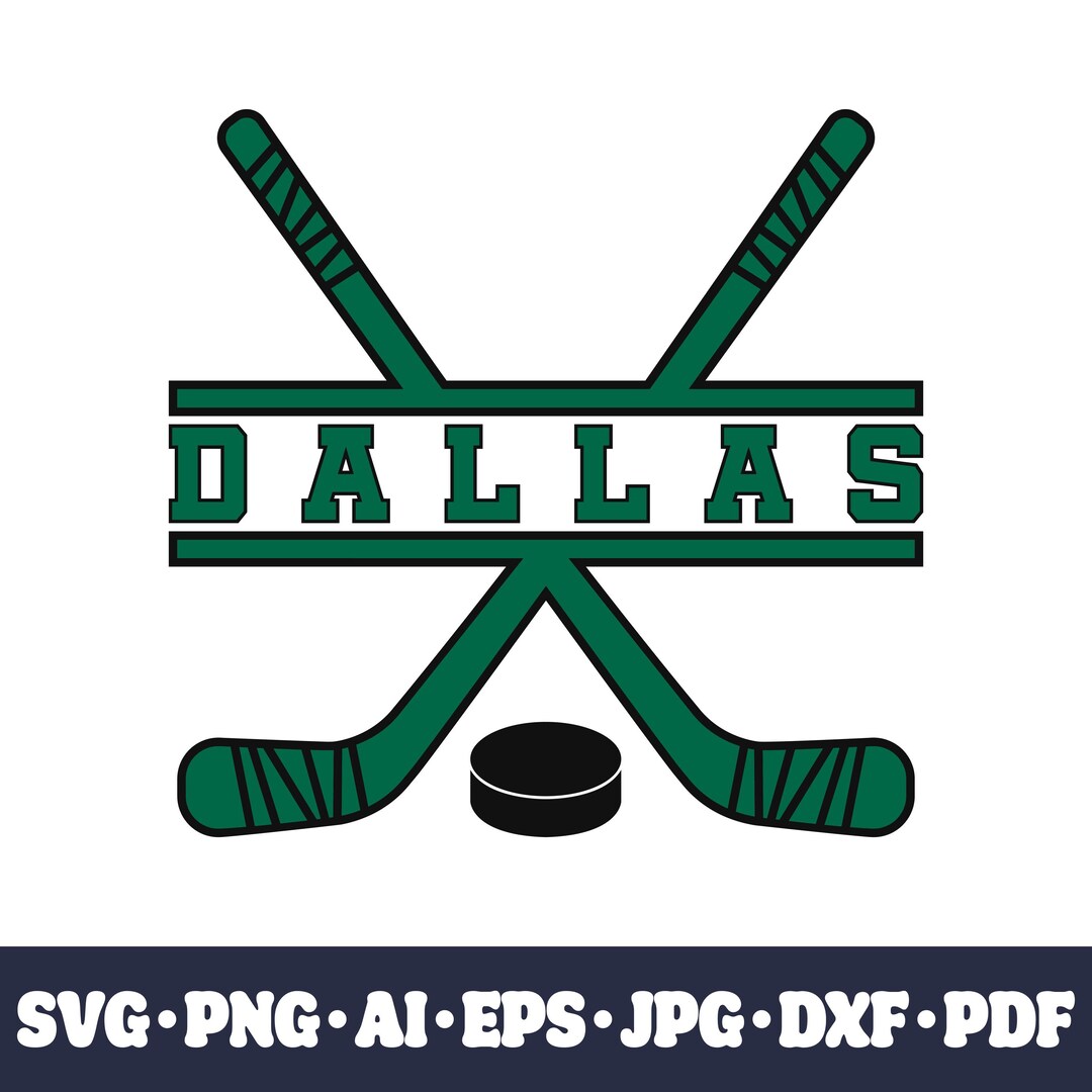 Dallas Hockey SVG Clipart for Cricut and Silhouette, Sports Design for ...