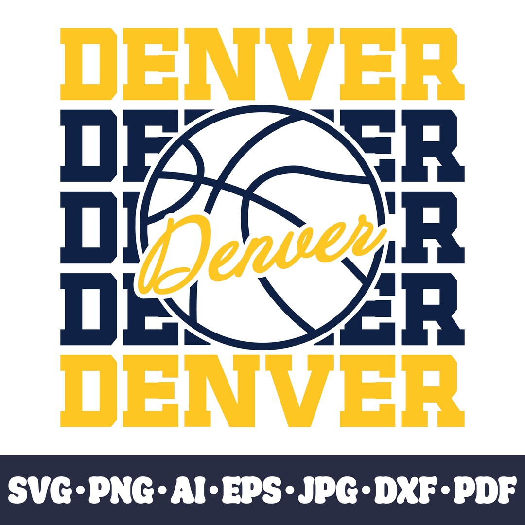 Denver Basketball Team SVG Cricut Cut File. City PNG Clipart ...
