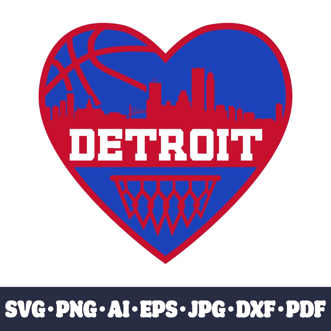 Detroit Basketball Team SVG Cricut Cut File. City PNG Clipart ...