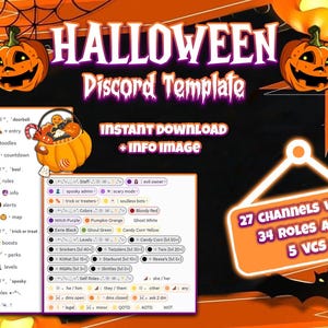 Halloween Themed Discord Server Template - Etsy