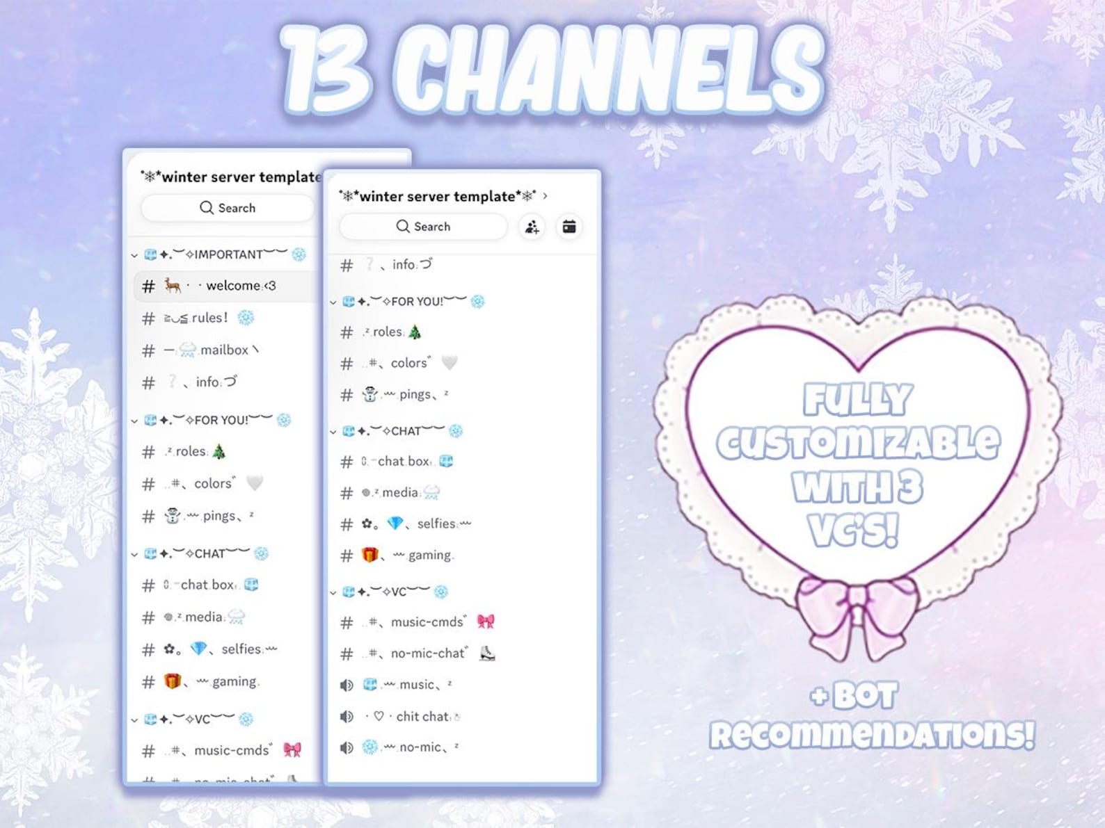 Winter Themed Discord Server Template - Etsy