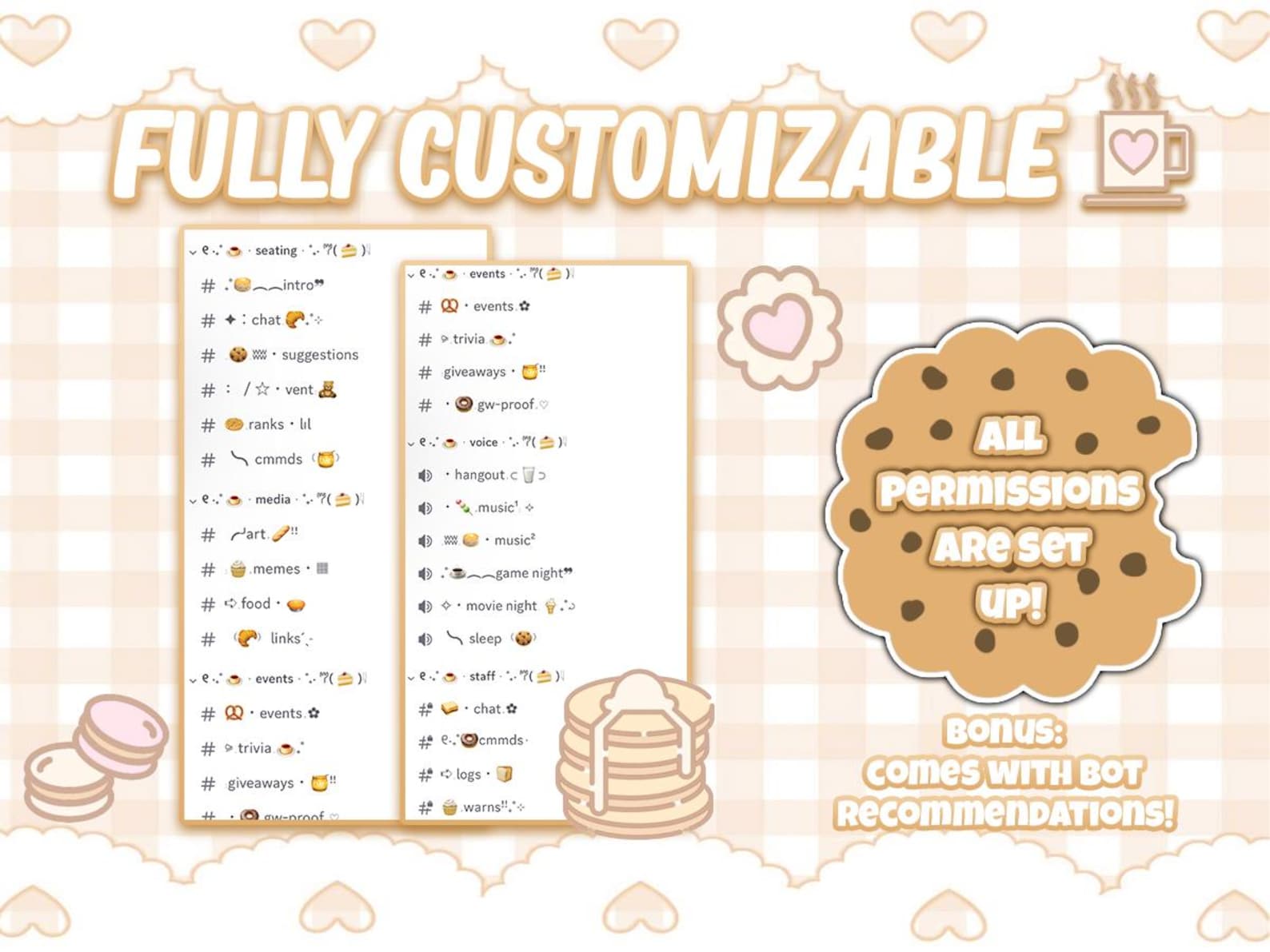 Cozy Cafe Themed Discord Server Template - Etsy