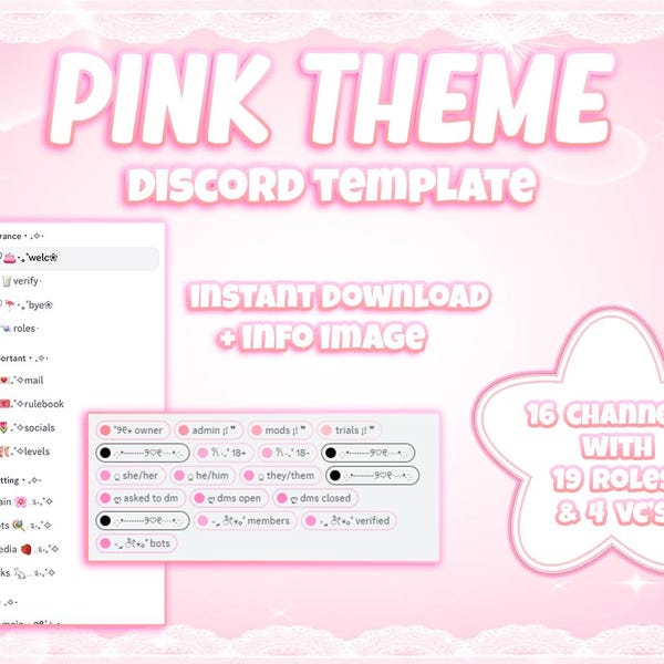 Discord Template - Etsy