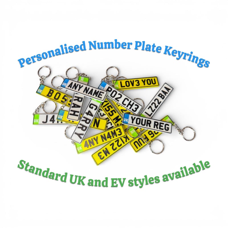 Number Plate Keyring - Etsy UK