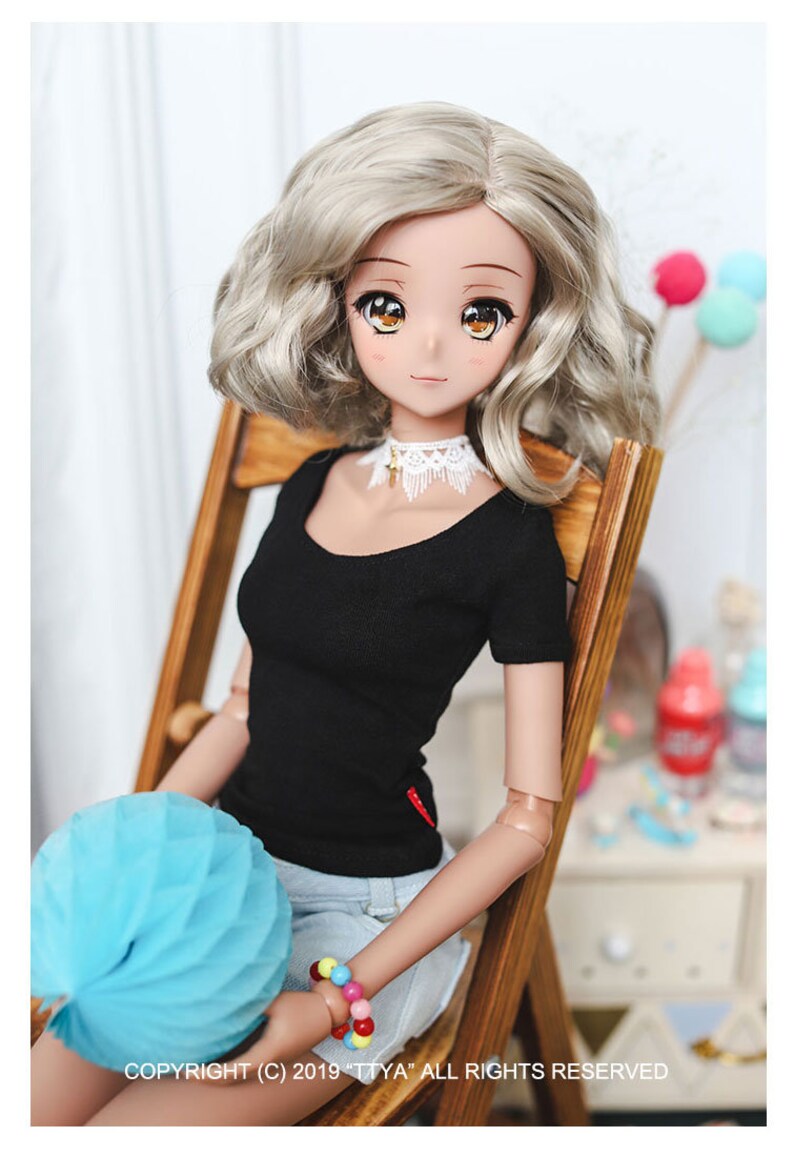 SD13 Girl & Smart Doll Slim Short Sleeve T shirt Black | Etsy