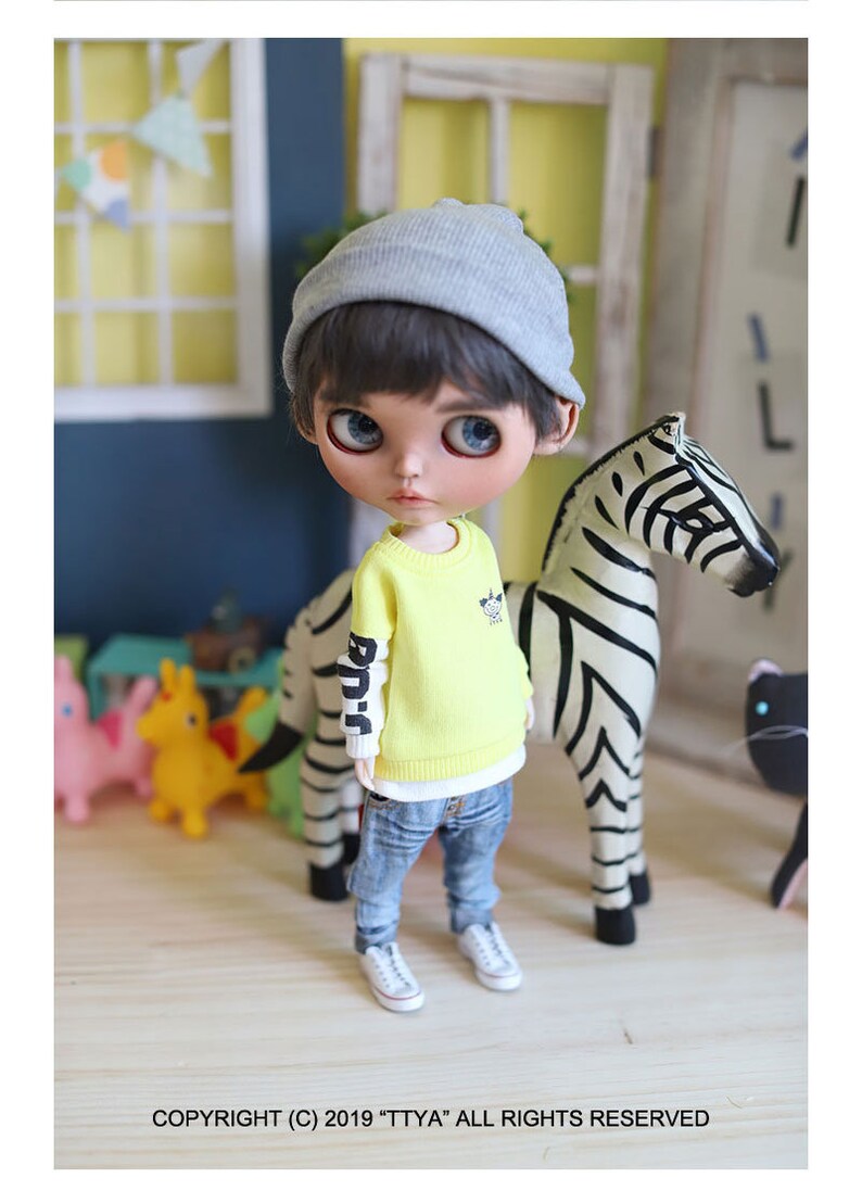 Blythe Pierrot MTM Yellow - Etsy