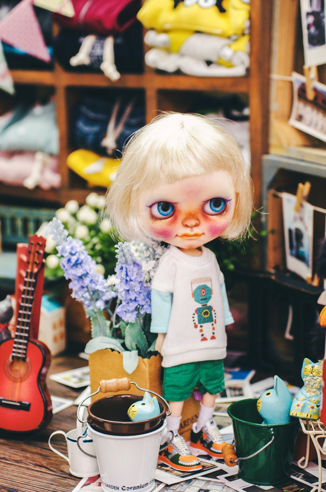 Blythe Robot MTM Sky Blue | Etsy