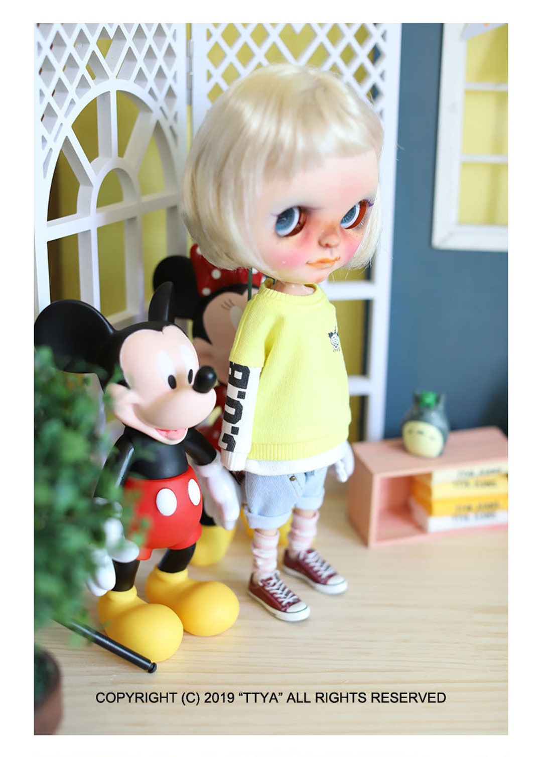 Blythe Pierrot MTM Yellow - Etsy