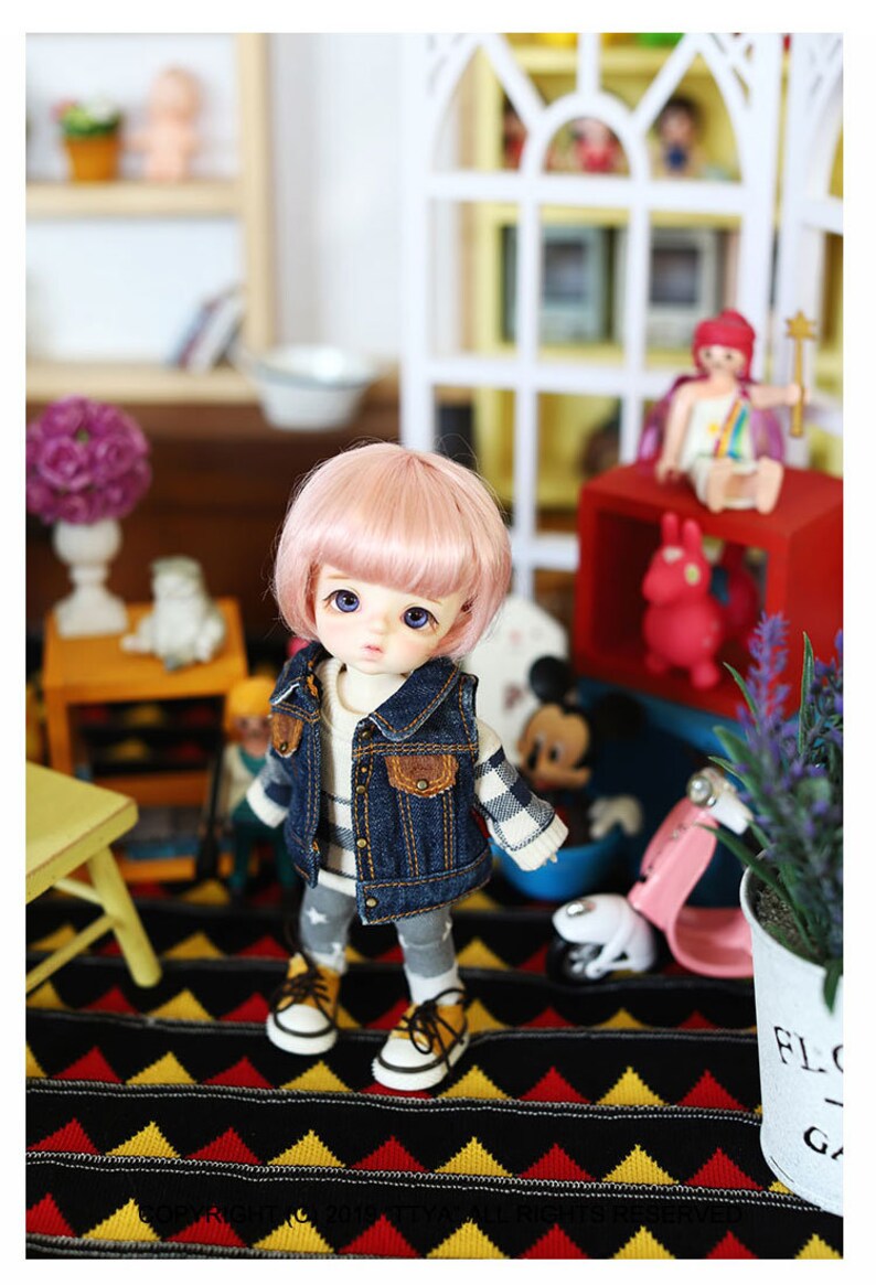 Lati Stone Washing Vest Denim Jacket Blue - Etsy